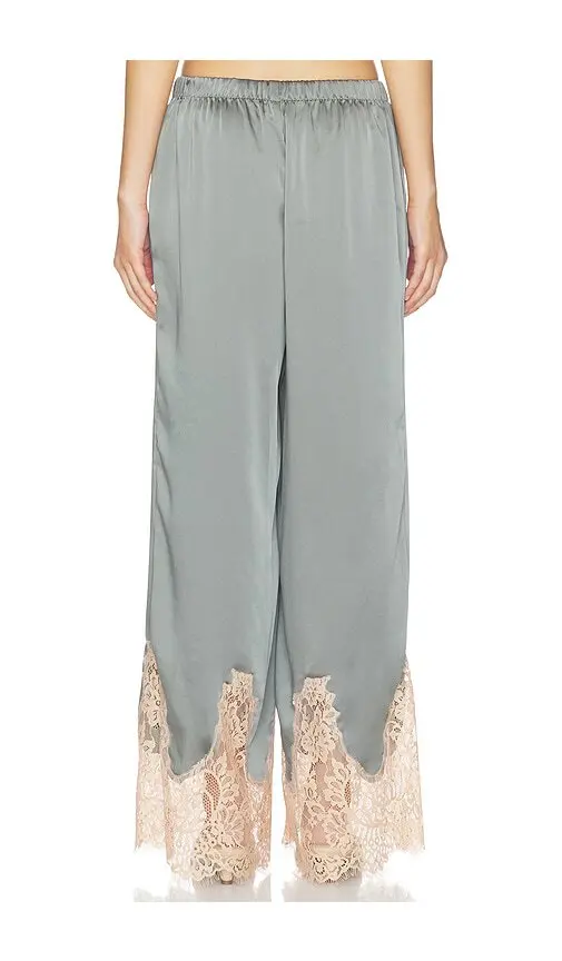L'Agence Mirel Lace Trim Drawstring Pant In . Also