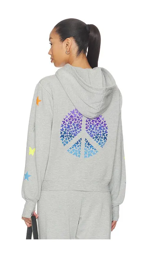 Lauren Moshi Leann Zip Up Hoodie In . Also - Grey
