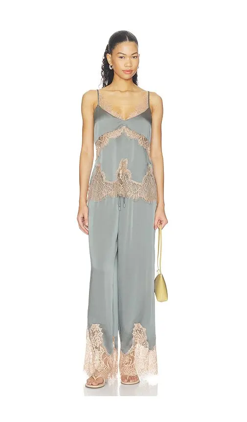 L'Agence Mitsu Lace Trim Cami In . Also - Olive
