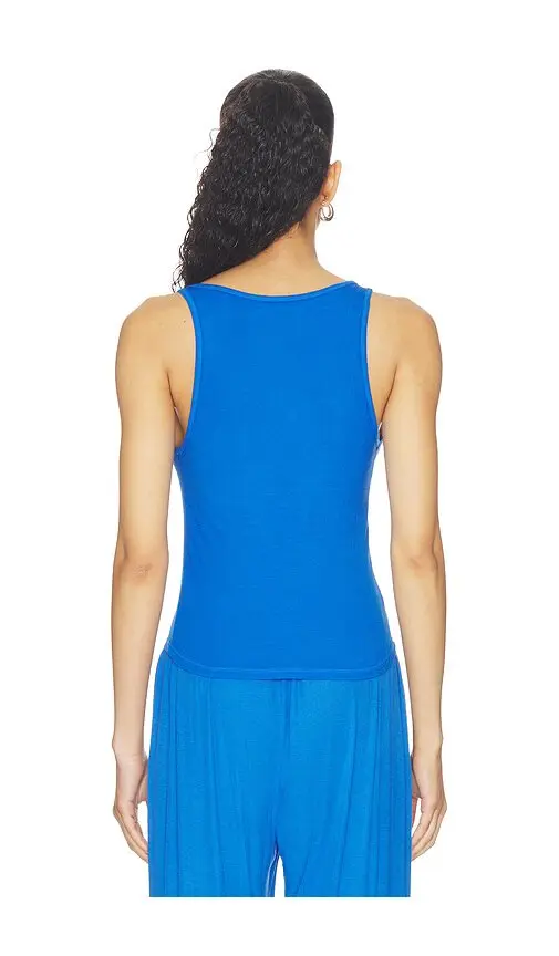 Michael Lauren Kyler Cropped Tank - Blue