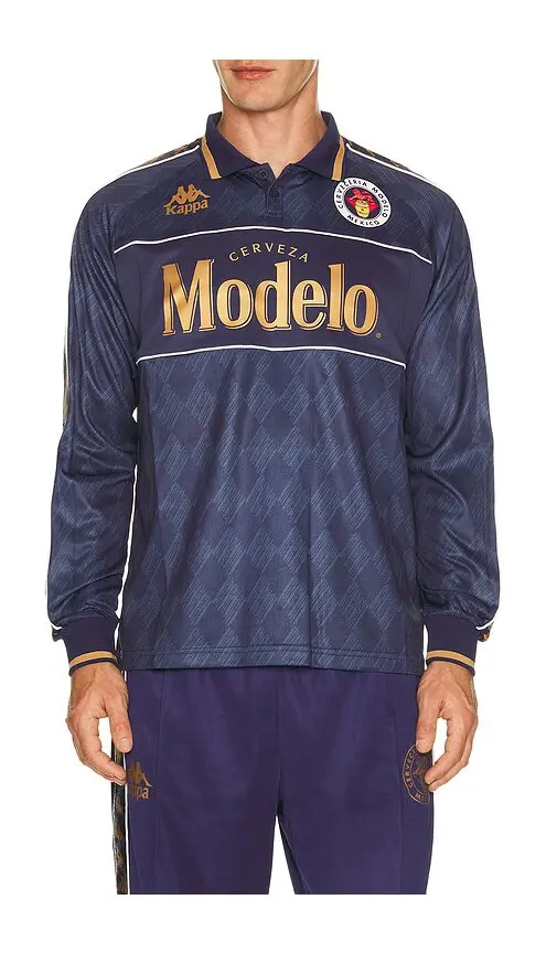 Kappa X Modelo Authentic Fantay Long Sleeve Jersey In . Also - Navy