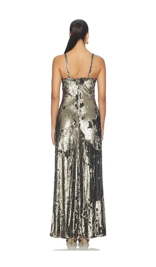 L'Agence Sayla Bias Cut Maxi Dress