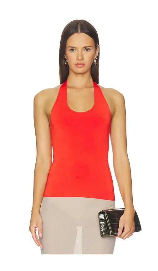 Theory Halter Neck Tank In . Also - Orange