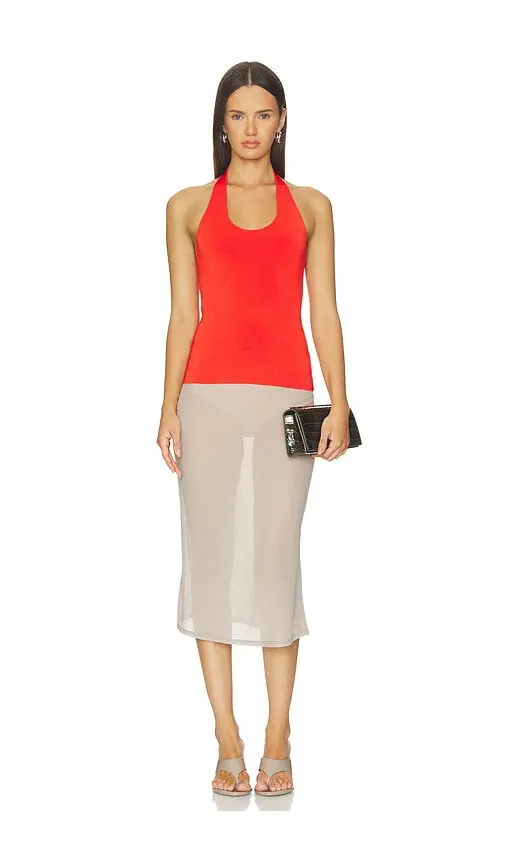 Theory Halter Neck Tank In . Also