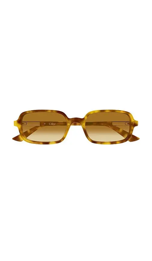 Chloé Rectangular Sunglasses - Brown