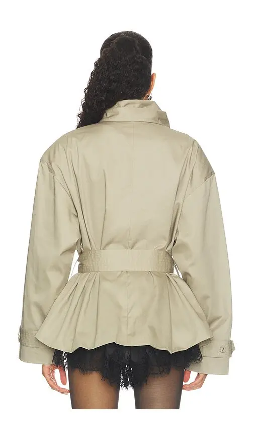 ROTATE BY BIRGER CHRISTENSEN Short Trench Coat In . Also