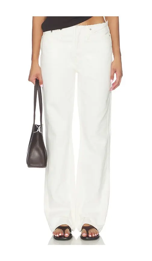 RE/DONE Roxy Loose Wide Leg Jeans In . Also - Cream