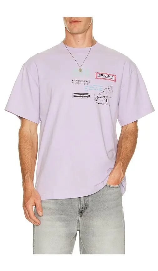 STUDENTS GOLF Golf Theory Short Sleeve T-shirt In . Also - Lavender