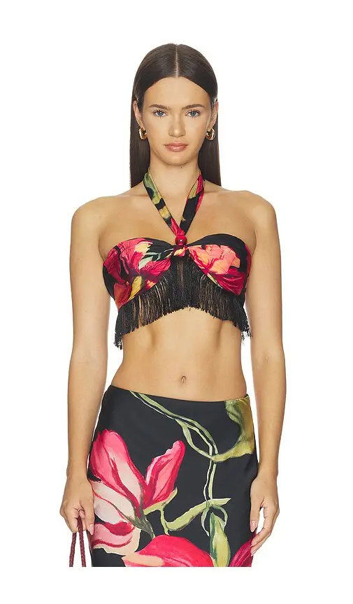 Rococo Sand Fringe Top In . Also - Black