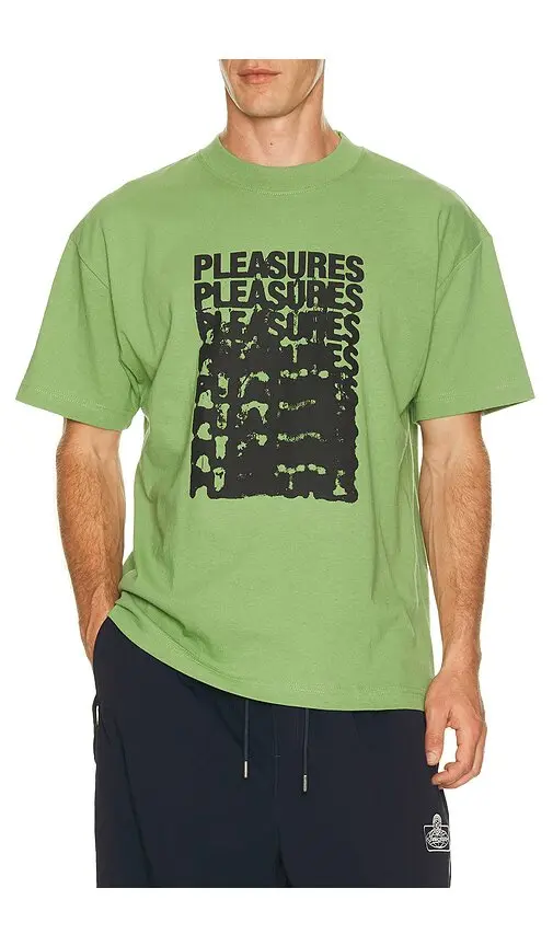 PLEASURES Immolate T-shirt In . Also - Sage
