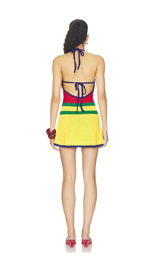 SEROYA Norma Crochet Dress In . Also - Multi