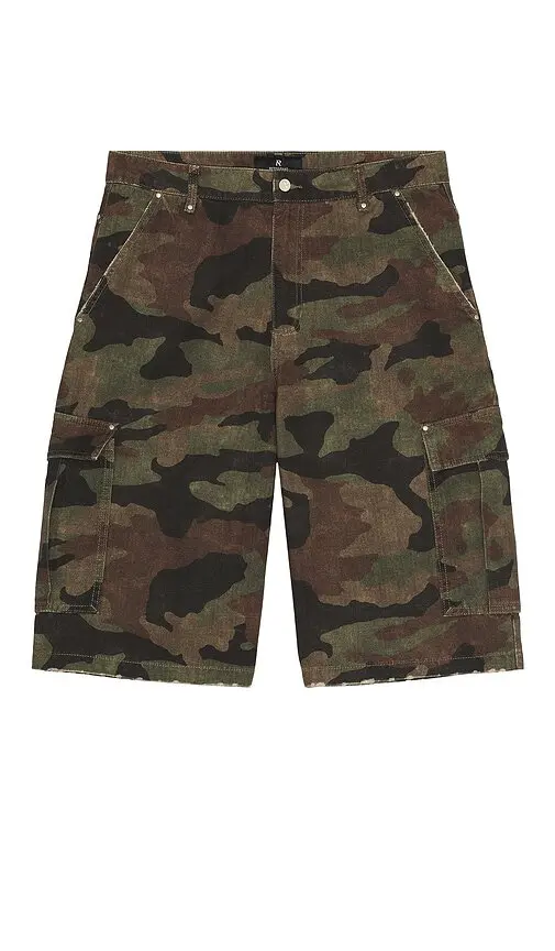 REPRESENT Camo Cargo Short In . Also