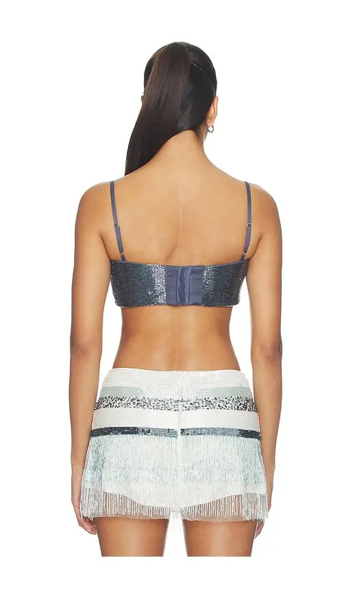 ASTA RESORT Iris Hand Beaded Bralette In . Also