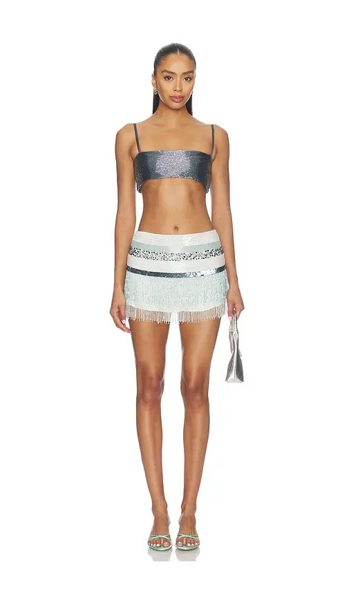 ASTA RESORT Iris Hand Beaded Bralette In . Also