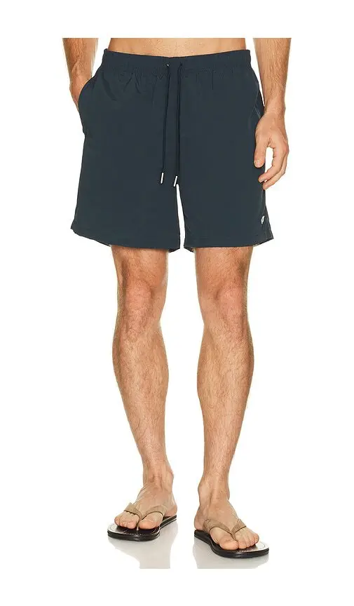 BATHER Solid Swim Trunk In . Also - Blue