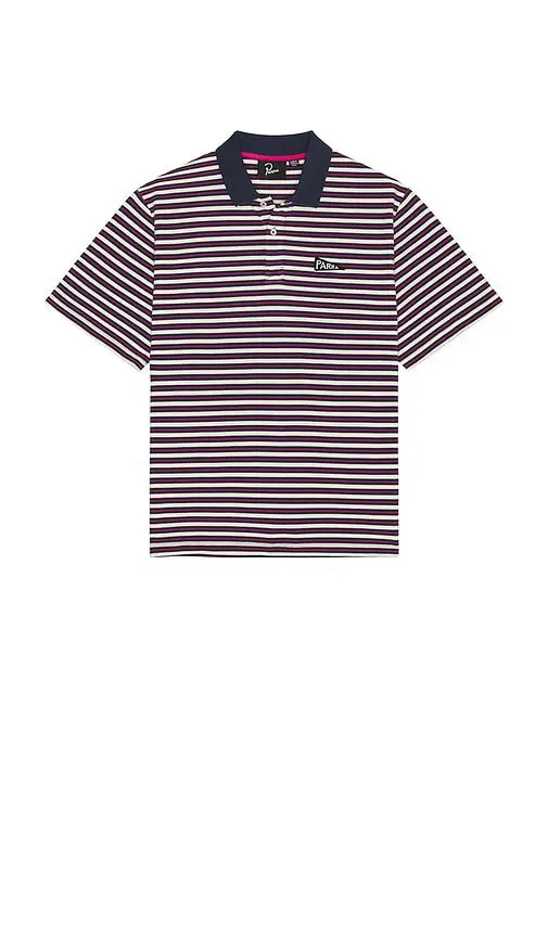 PARRA Flag Striper Polo Shirt In . Also