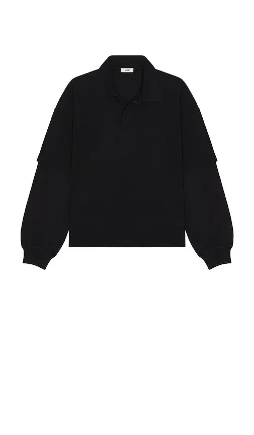 AGOLDE Curren Double Sleeve Polo In . Also