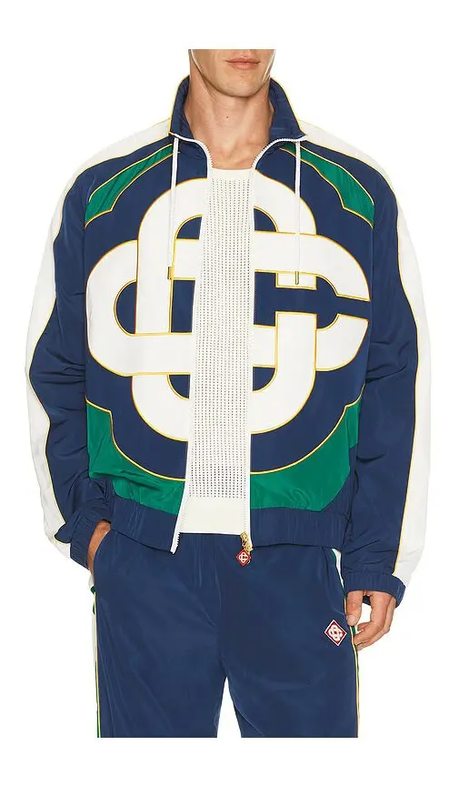 Casablanca Applique Colour Block Windbreaker Jacket In . Also - Multi