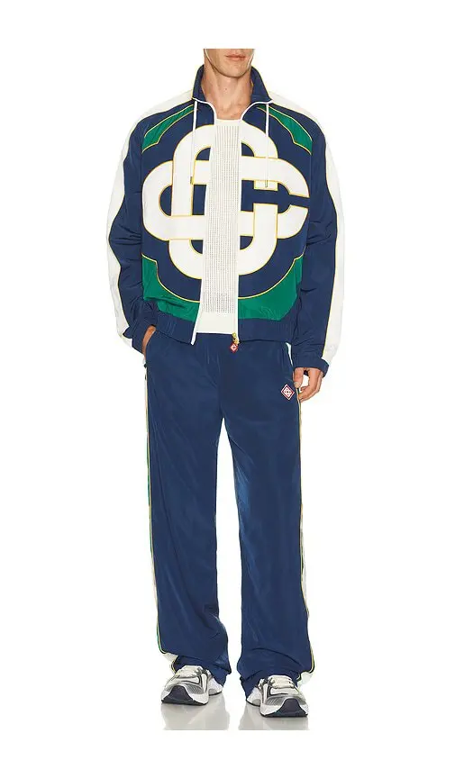 Casablanca Applique Colour Block Windbreaker Jacket In . Also