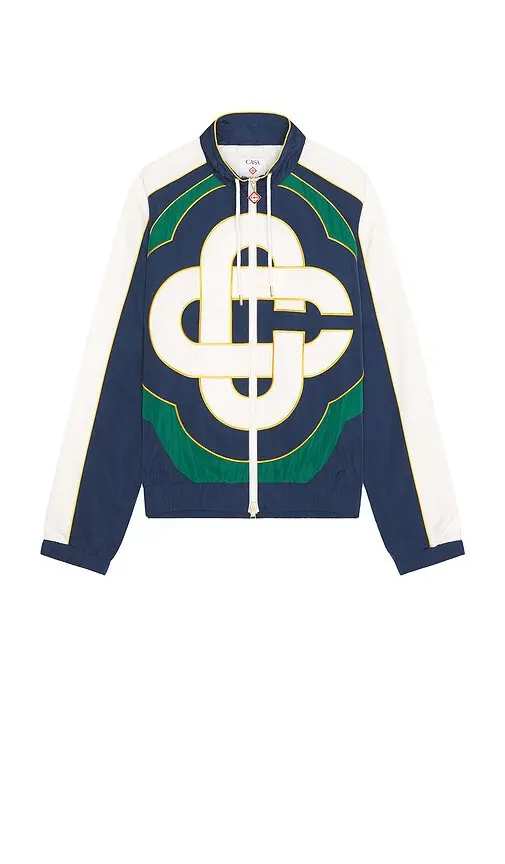 Casablanca Applique Colour Block Windbreaker Jacket In . Also