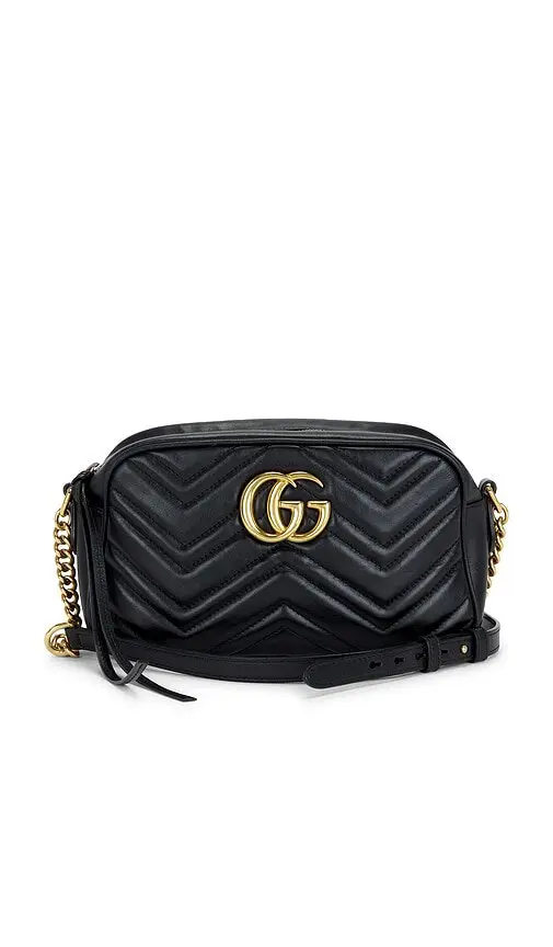 FWRD RENEW Gucci Gg Marmont Shoulder Bag - Black