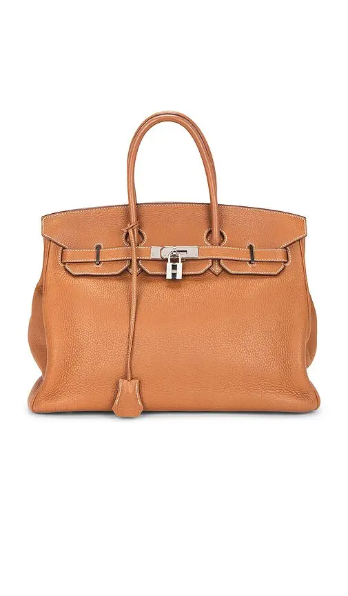 FWRD RENEW Hermes Togo Birkin 35 Handbag - Tan