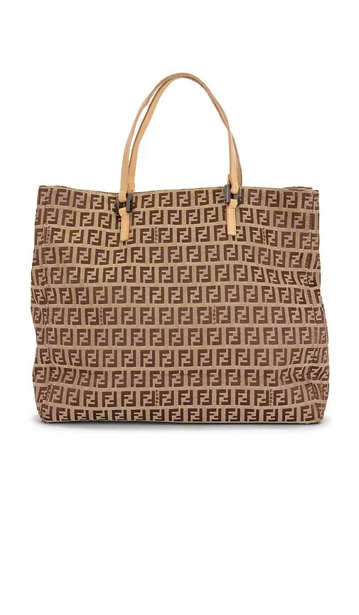 FWRD RENEW Fendi Zucchino Tote Bag - Neutral
