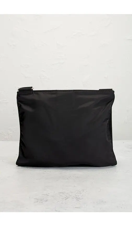 FWRD RENEW Prada Tessuto Flat Messenger Bag