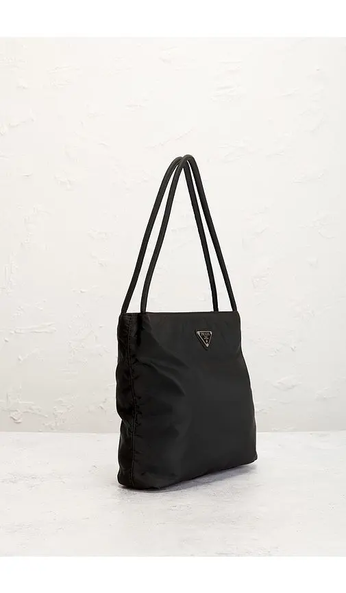 FWRD RENEW Prada Tessuto Flat Messenger Bag