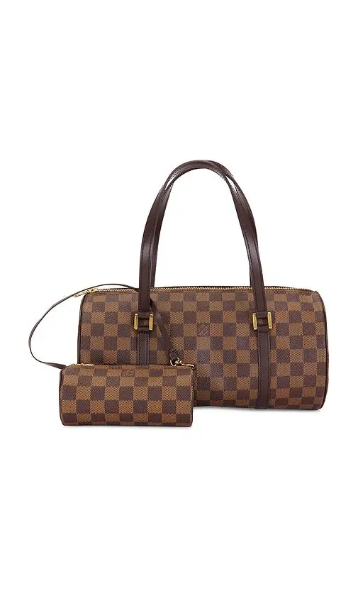 FWRD RENEW Louis Vuitton Damier Ebene Papillon 30 Handbag & Mini Set - Brown