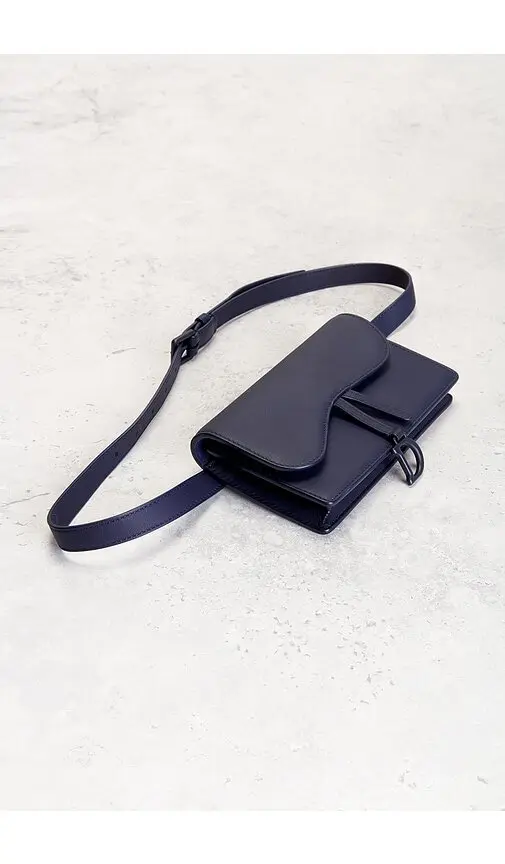 FWRD RENEW Dior Saddle Belt Bag - Blue