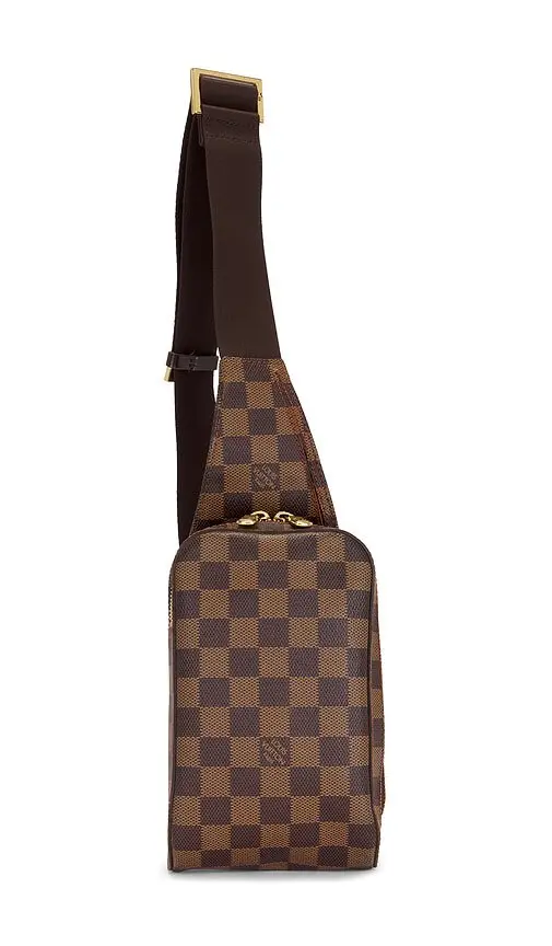 FWRD RENEW Louis Vuitton Damier Ebene Geronimos Belt Bag - Brown