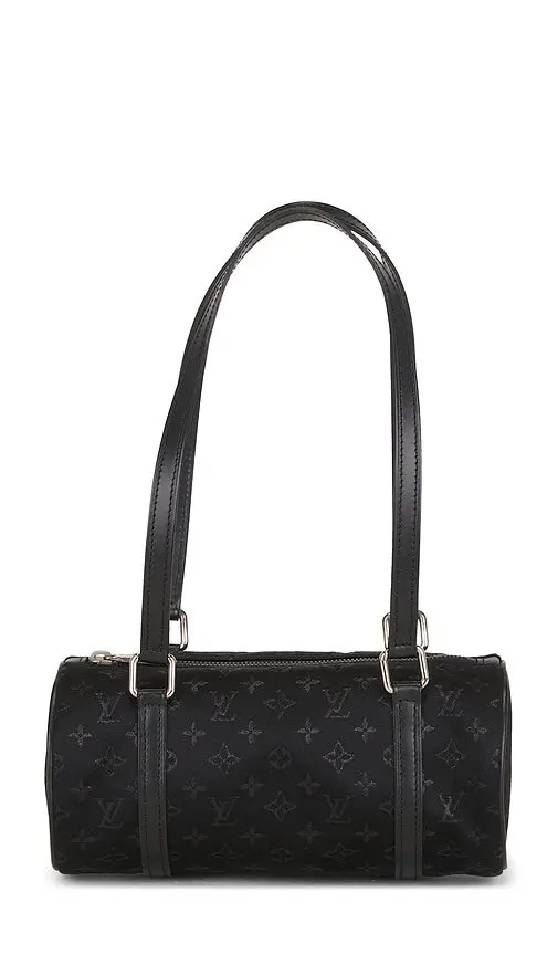 FWRD RENEW Louis Vuitton Satin Little Papillon Handbag - Black