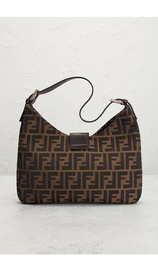 FWRD RENEW Fendi Zucca Shoulder Bag