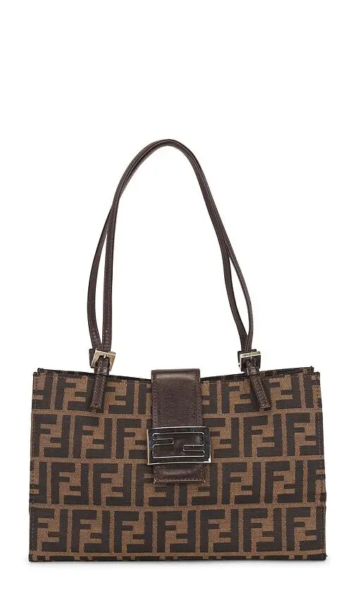 FWRD RENEW Fendi Zucca Tote Bag - Brown