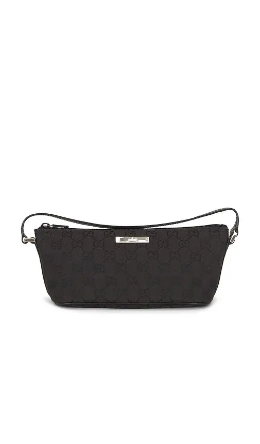 FWRD RENEW Gucci Gg Boat Pochette Shoulder Bag - Black