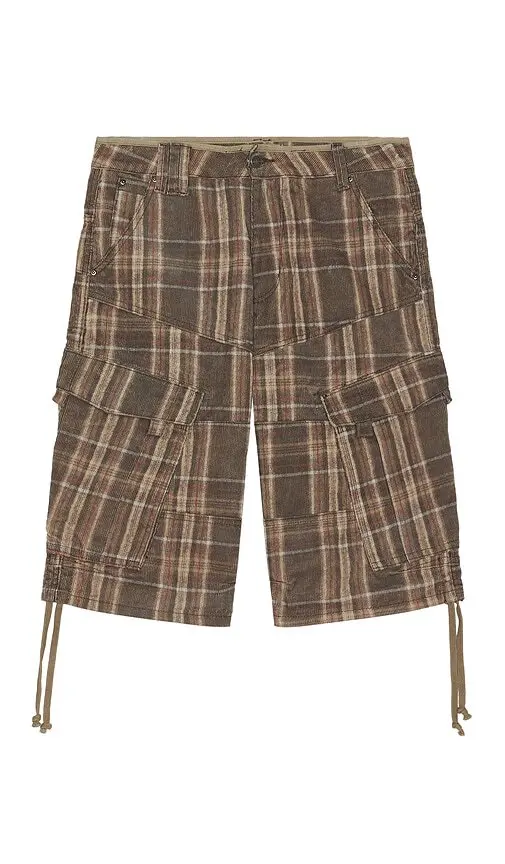 JADED LONDON Check Cord Cadet Shorts