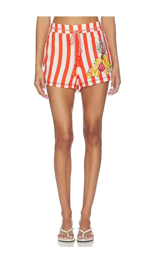 Farm Rio Short With Rope In . Also - Orange