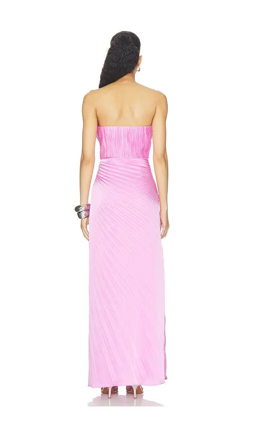 AMUR Pleated Gown - Pink