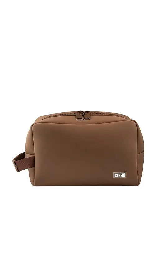 KUSSHI Neoprene Dopp Kit - Brown