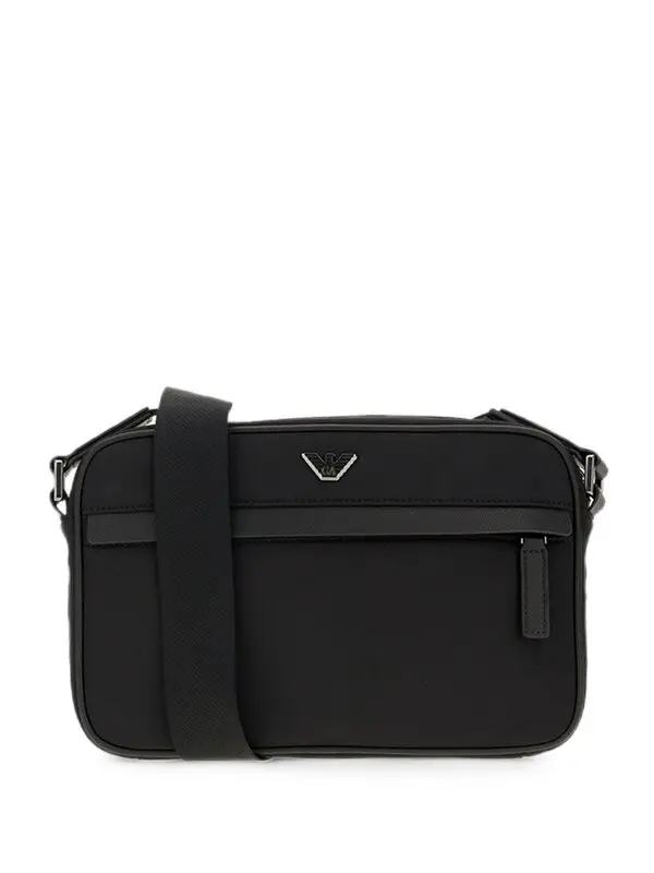 Emporio Armani Logo Crossbody Bag - Black