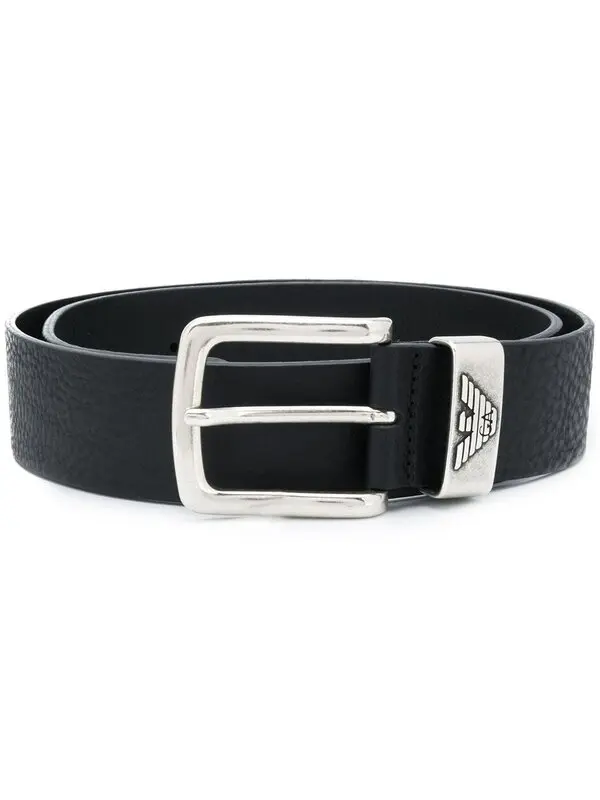 Emporio Armani Leather Belt - Black