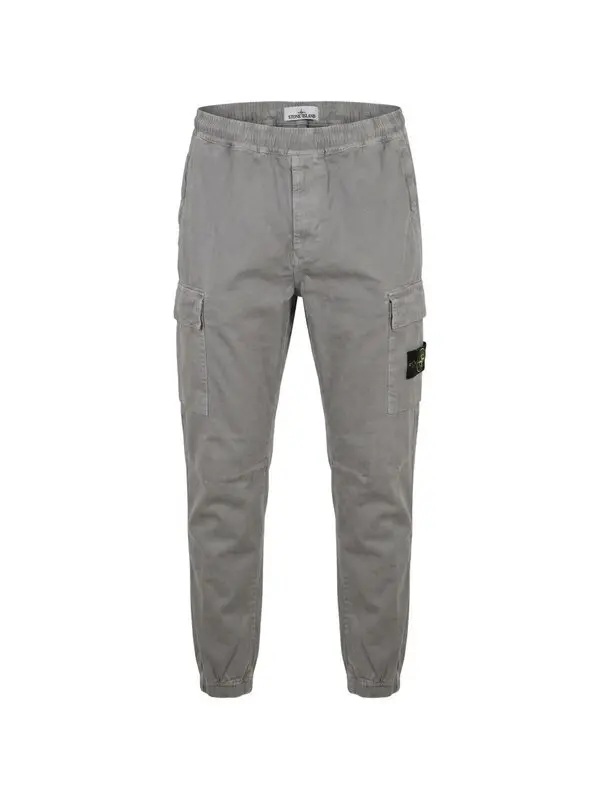 Stone Island Cotton Cargo Trousers - Grey