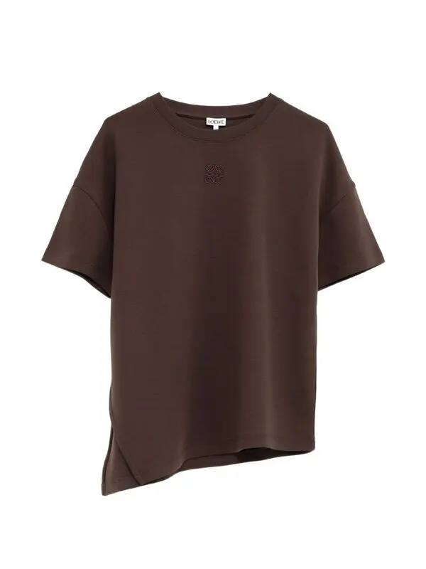 Loewe Anagram Cotton T-shirt - Brown