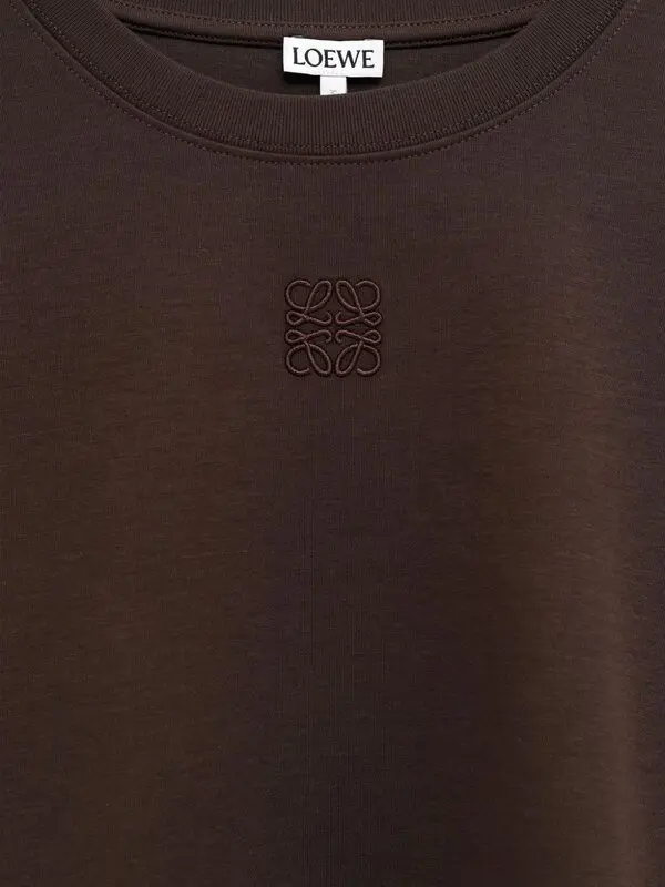 Loewe Anagram Cotton T-shirt - Brown