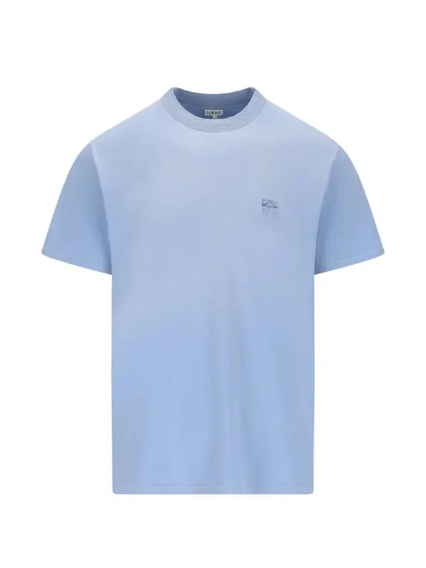 Loewe Anagram Cotton T-shirt - Blue