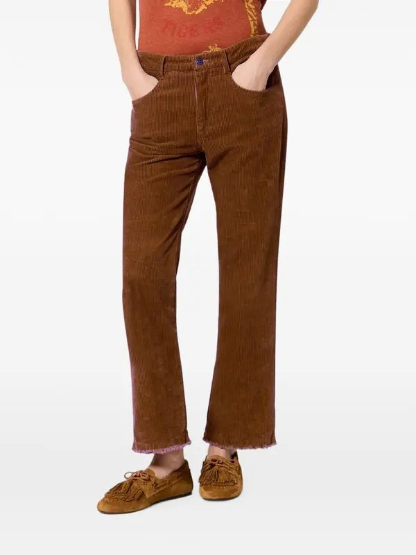 MARANT ETOILE Ruthie" Corduroy Trousers - Beige