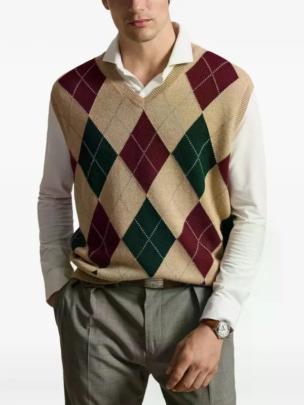 Rlx Ralph Lauren Big Fit Argyle Sweater Vest