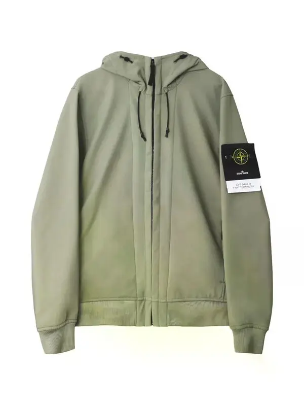 Stone Island Q100004 Soft Shell-r_e.dye Jacket - Green