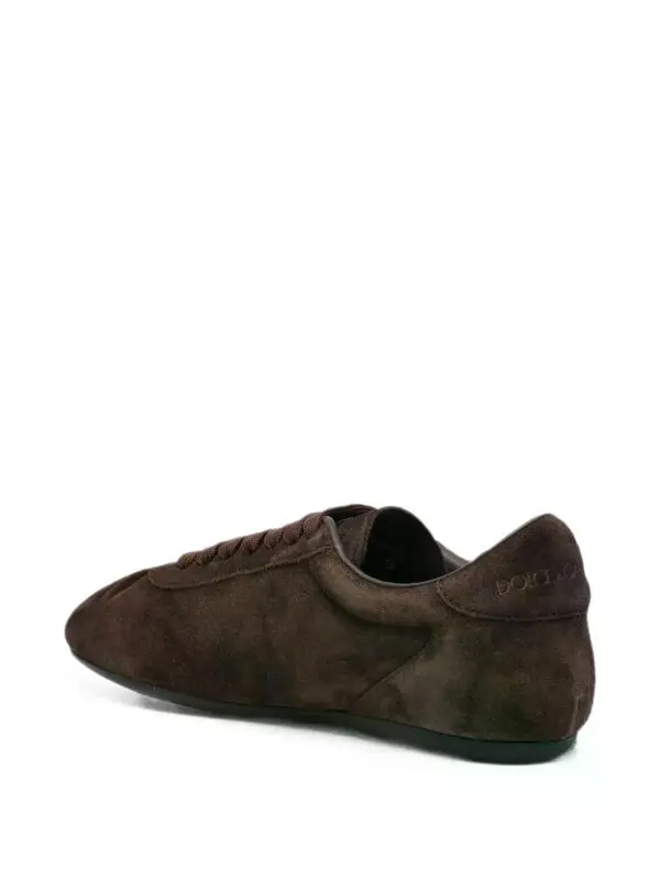 Dolce & Gabbana Logo-plaque Suede Sneakers